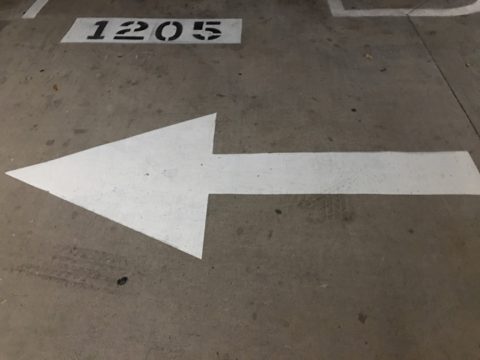Directional Arrows In Parking Lot | Directional Arrow Striping Pro