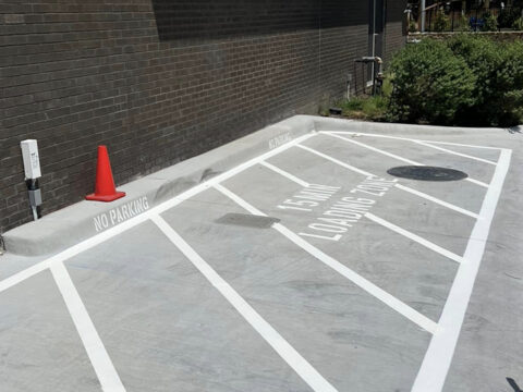 No Parking Zone Striping | Line Striping and Pavement Marking