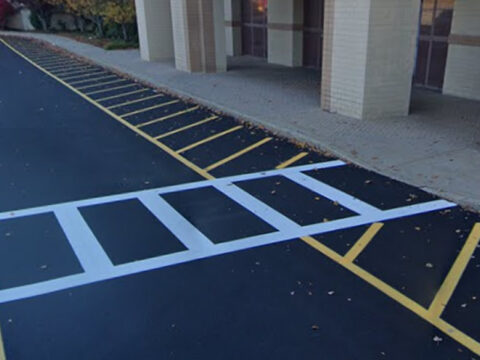 What Do Yellow Stripes in a Parking Lot Mean? | Line Striping